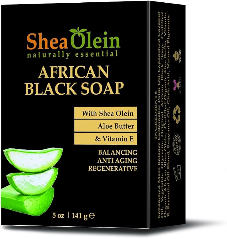 African Black Soap with Shea Olein, Aloe Butter, and Vitamin E ...